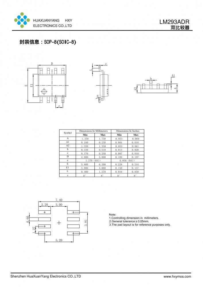 LM293ADR-HXY technical document page 5