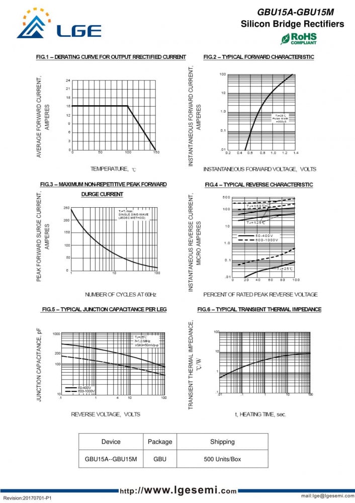 LGE GBU15M datasheet page 2