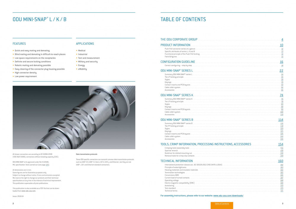 ODU MINI-SNAP technical document page 2