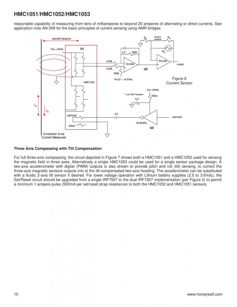 HMC1051ZL technical document page 10