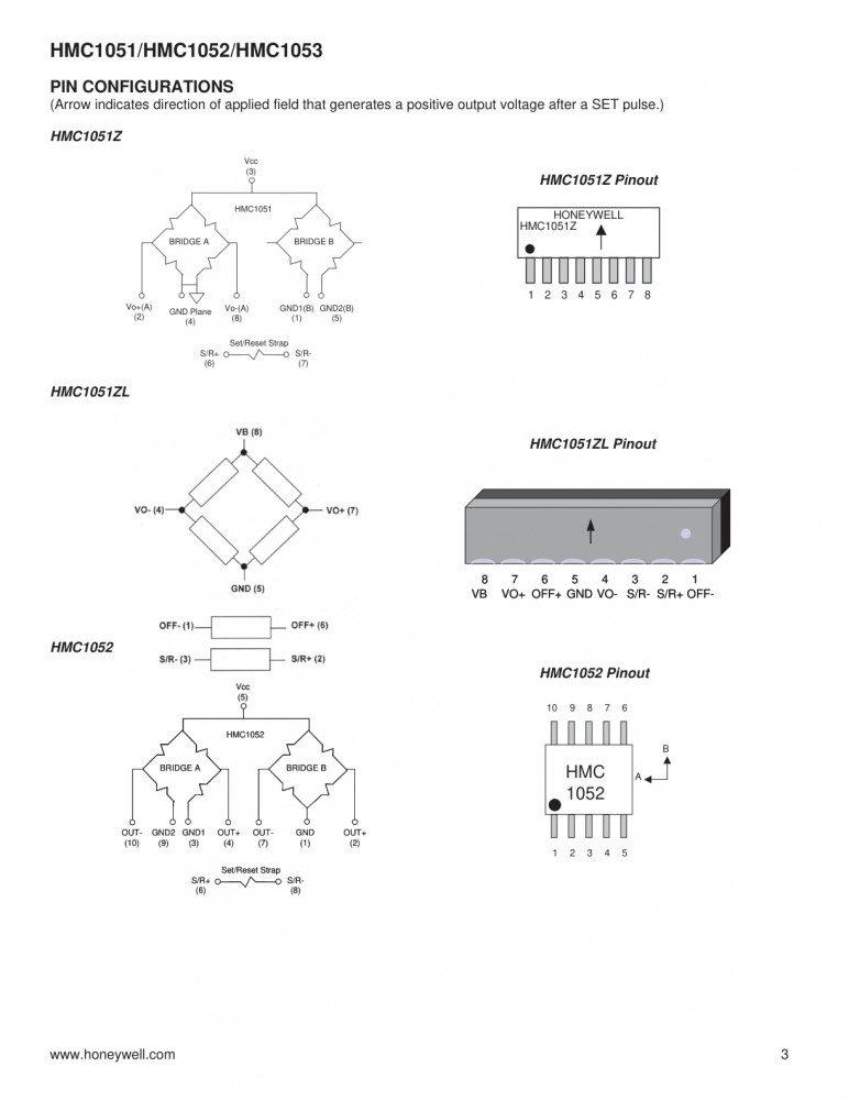 HMC1051ZL technical document page 3
