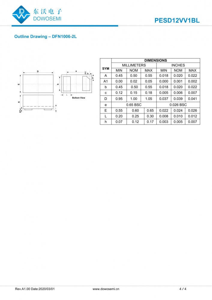 PESD12VV1BL datasheet page 4