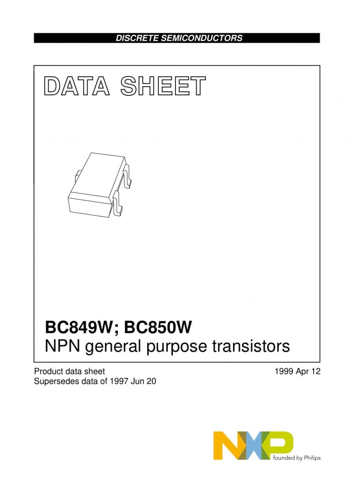 BC850CW datasheet page 2