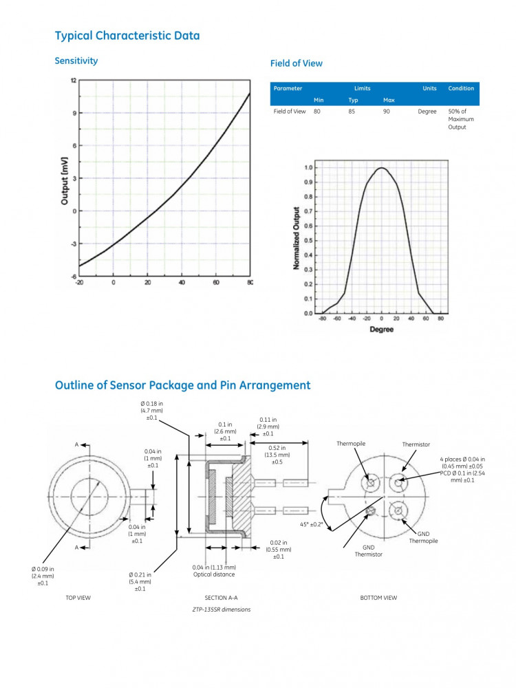 ZTP-135SR technical document page 3