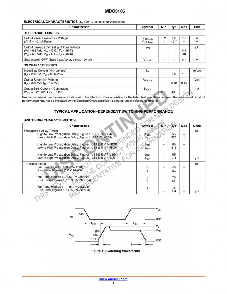 MDC3105 technical document page 3