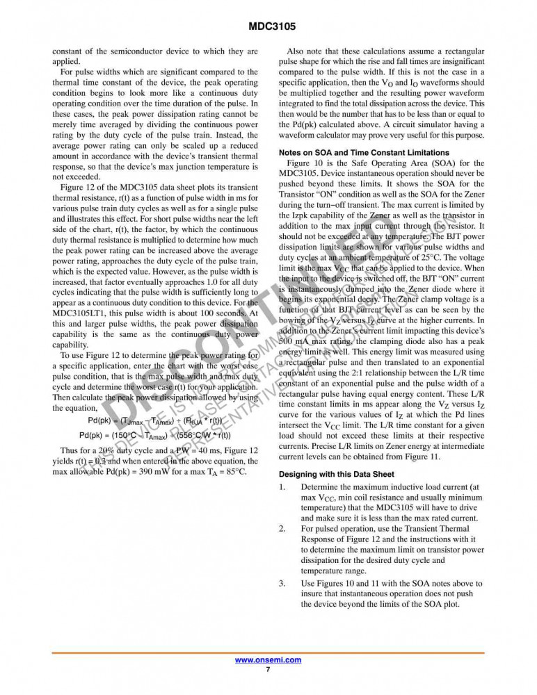 MDC3105 technical document page 7