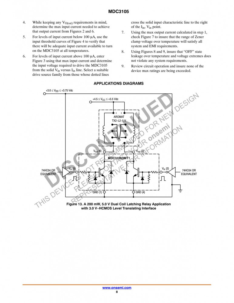 MDC3105 technical document page 8