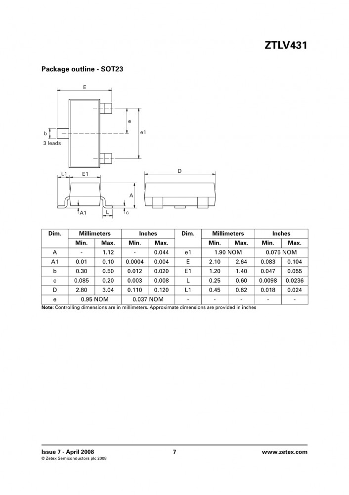 ZTLV431AFTA datasheet page 7