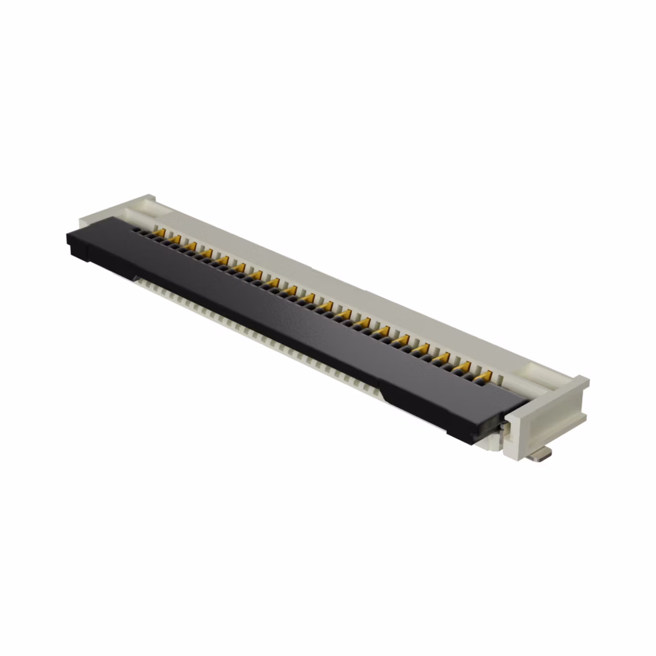 Easy-On FFC/FPC Connector, 1.00mm Pitch, FD19 Series, Right-Angle, Bottom Contact, 1.90mm Height, 19 Circuits, 150°C Operating Temperature,  Gold over Nickel Plating for sale