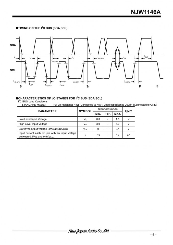 NJW1146A datasheet page 5