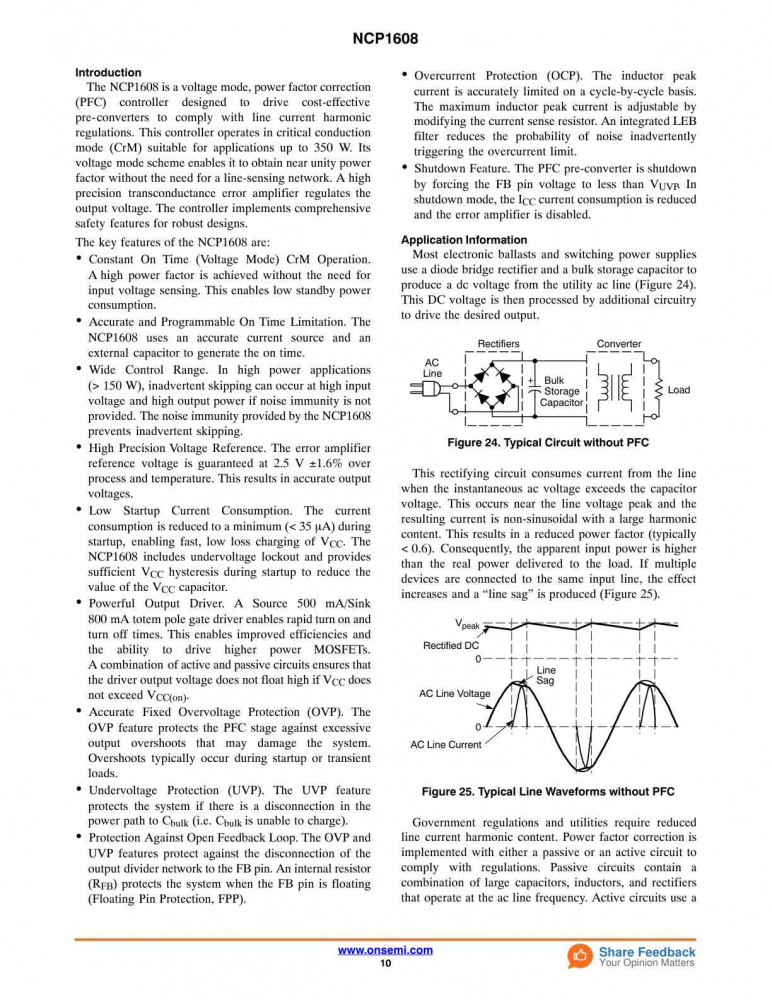 NCP1608 datasheet page 10