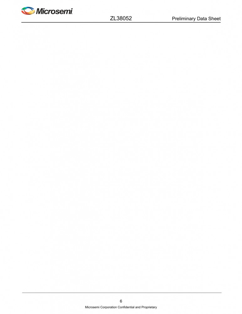 ZL38052 datasheet page 6