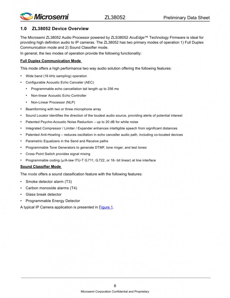 ZL38052 datasheet page 8