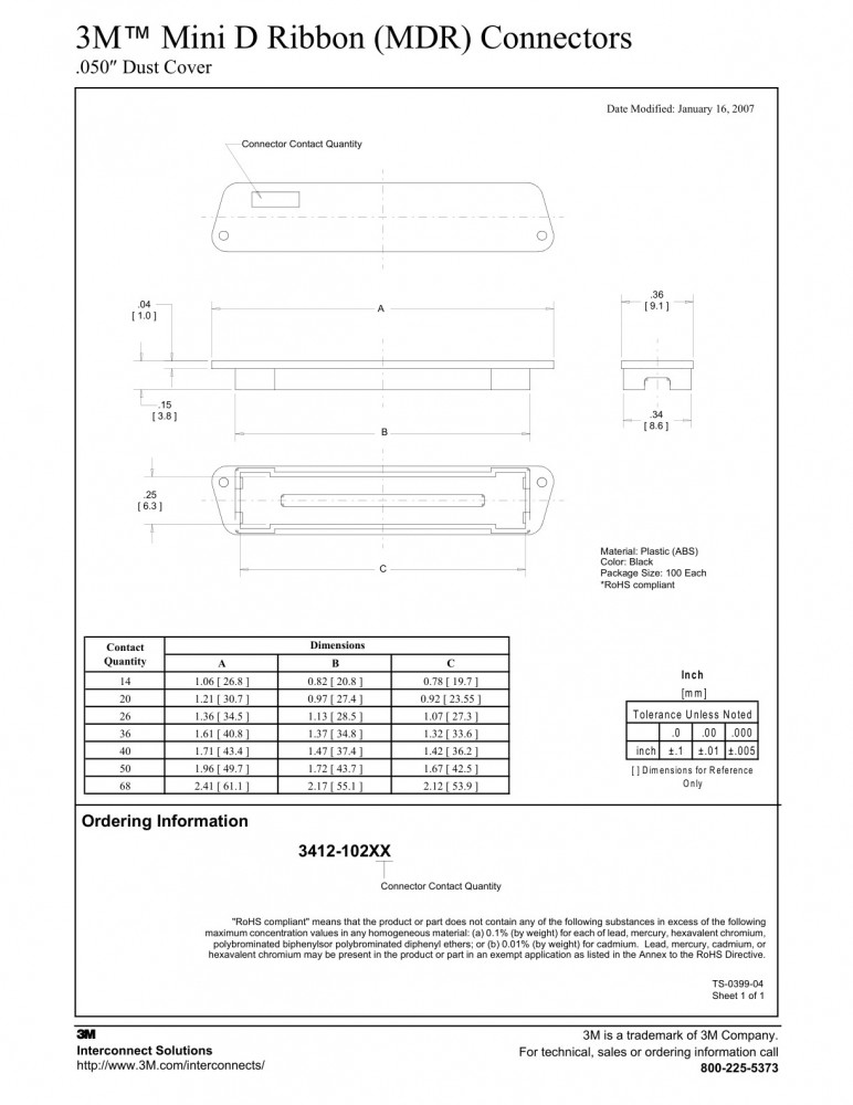 3M 3412-10220 technical document page 1