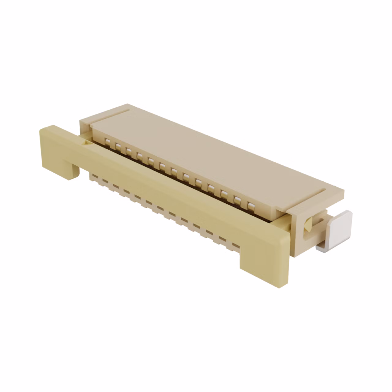 Easy-On FFC/FPC Connector, 1.00mm Pitch, Slider Series, Right-Angle, Bottom Contact, 3.00mm Height, 13 Circuits, Tin-Bismuth Plating for sale