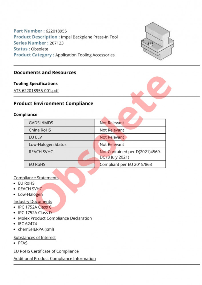 Tooling document page 1