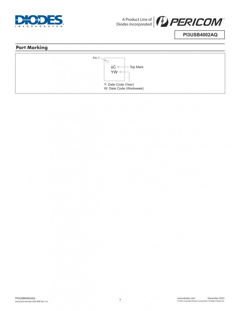 PI3USB4002AQ1ZUAEX datasheet page 7
