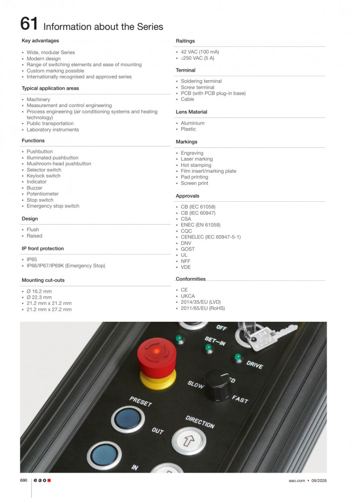 Series 61 technical document page 2