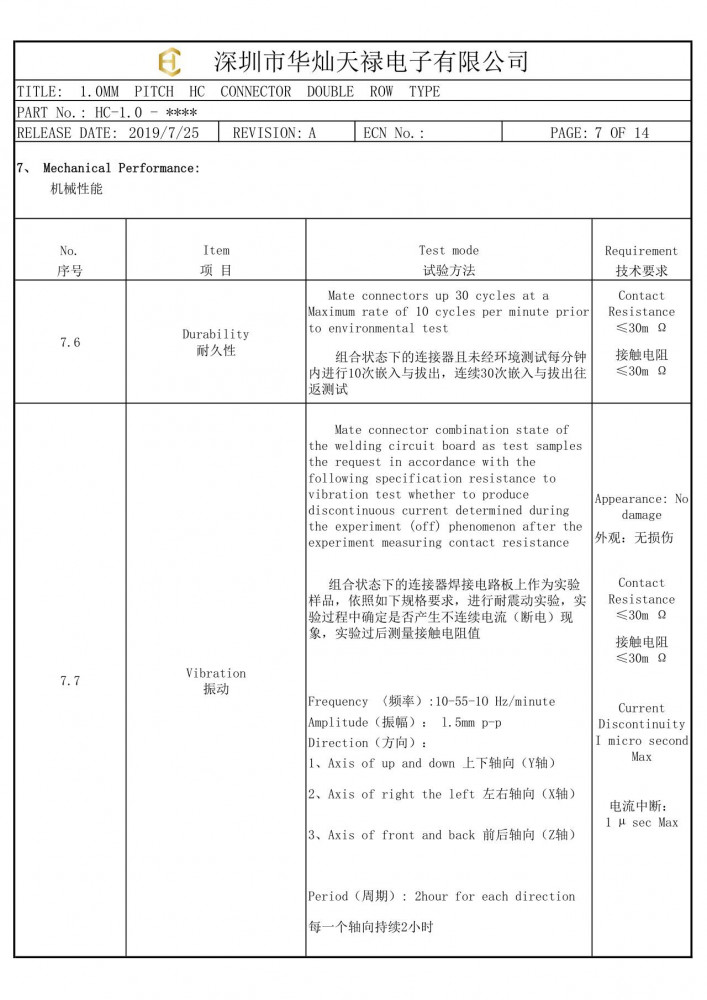 HCTL HC-1.0-4PWT-B-HW specification page 7
