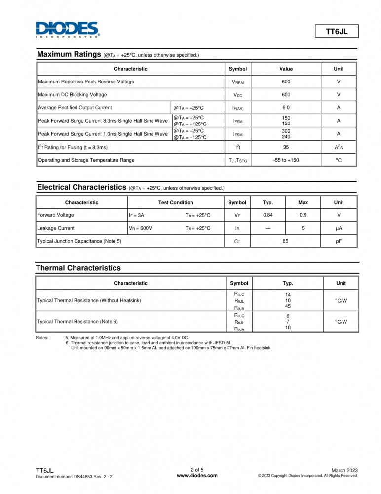 TT6JL-13 datasheet page 2