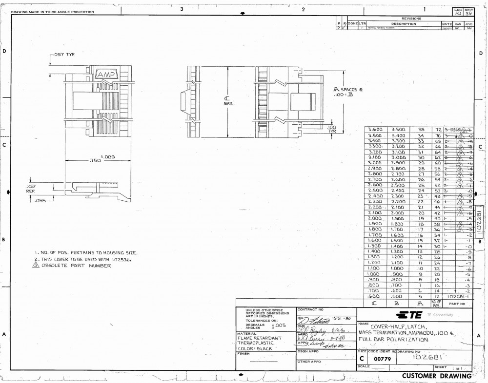 TE Connectivity 102681-4 technical drawing preview