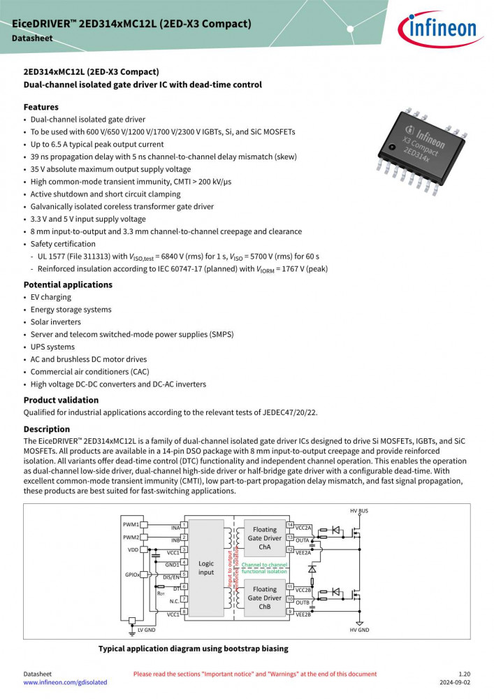 2ED3144MC12LXUMA1 datasheet page 1