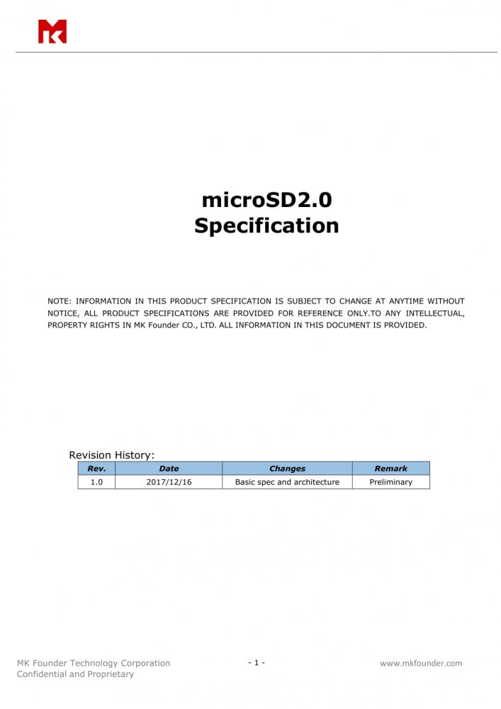MKUS128M-IGT1 datasheet page 1