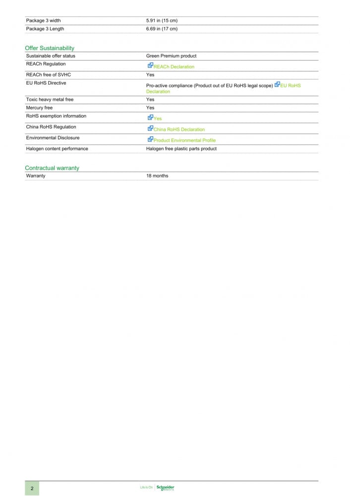 NSYTRAPR42 technical document page 2
