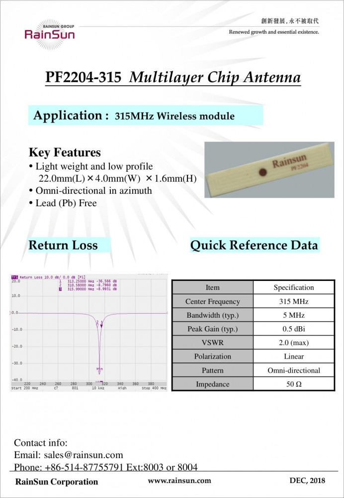 PF-2204-315 technical document preview