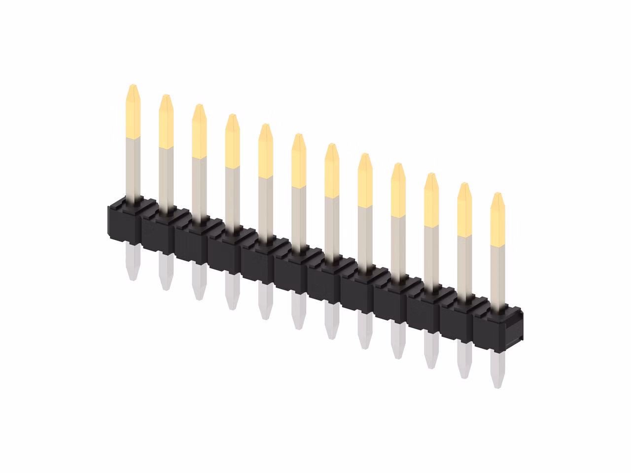 KK 254 Breakaway Header, Vertical, 4 Circuits, Tin (Sn) Plating, Mating Pin Length 8.13mm, Bag