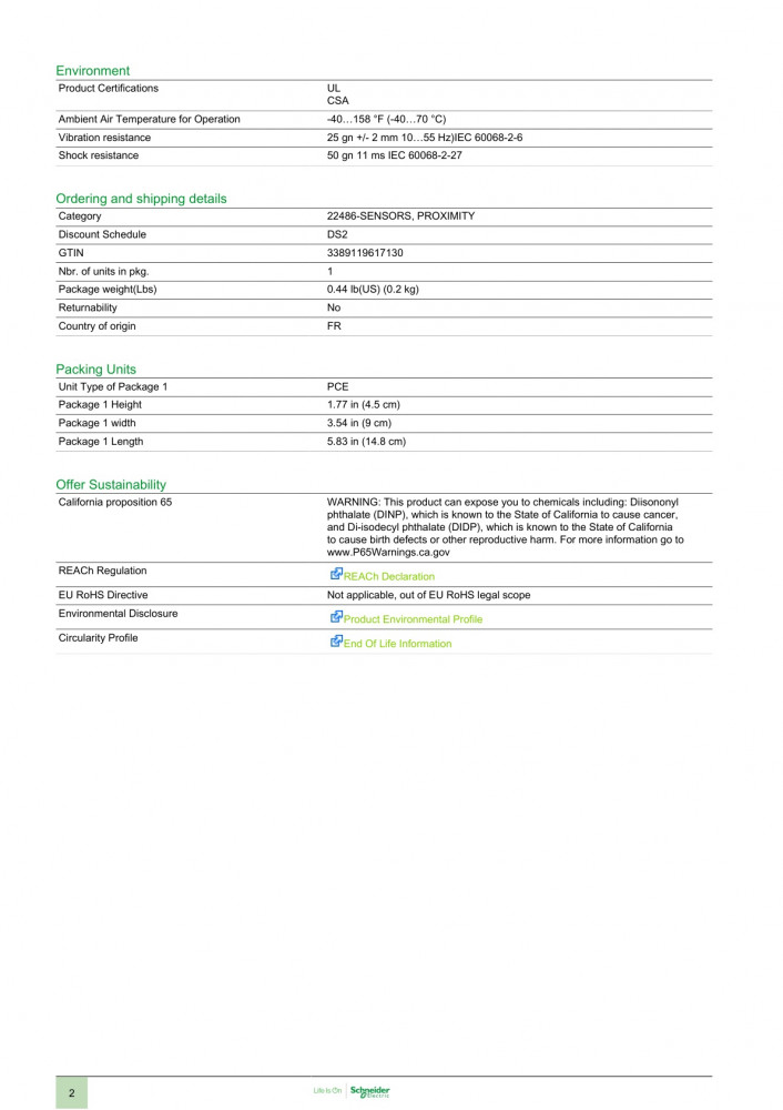 XS1N30PA349SCTF technical document page 2
