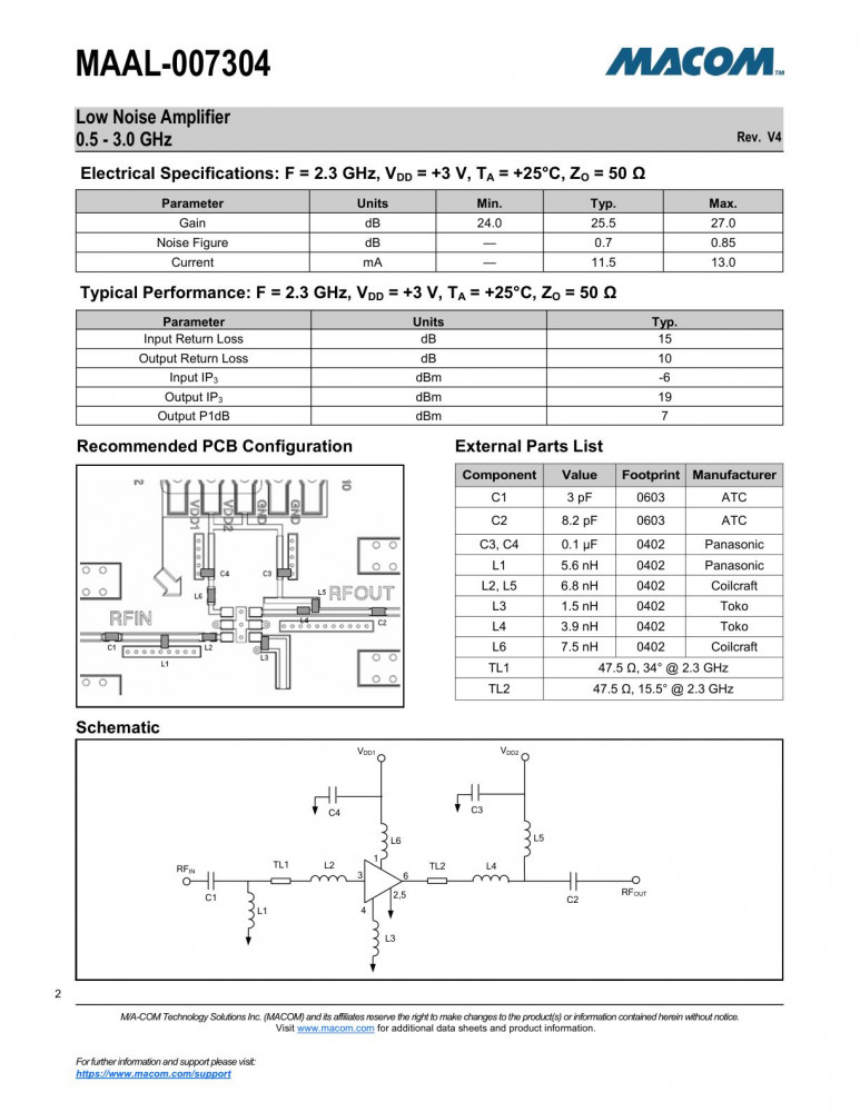 MAAL-007304 datasheet page 2