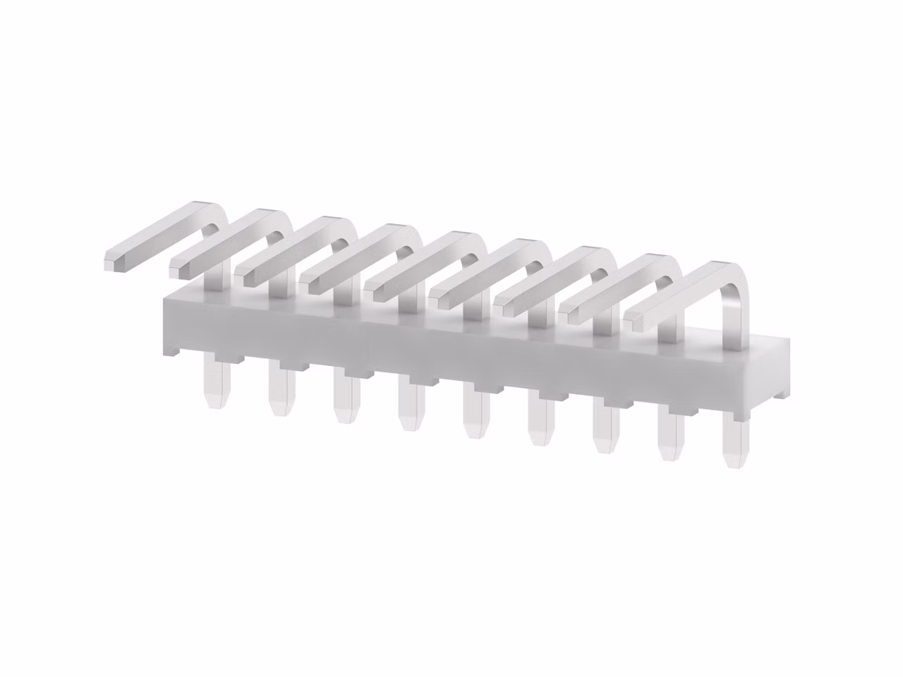 KK 396 Header, Right-Angle, without Peg, 5 Circuits, Tin (Sn) Plating