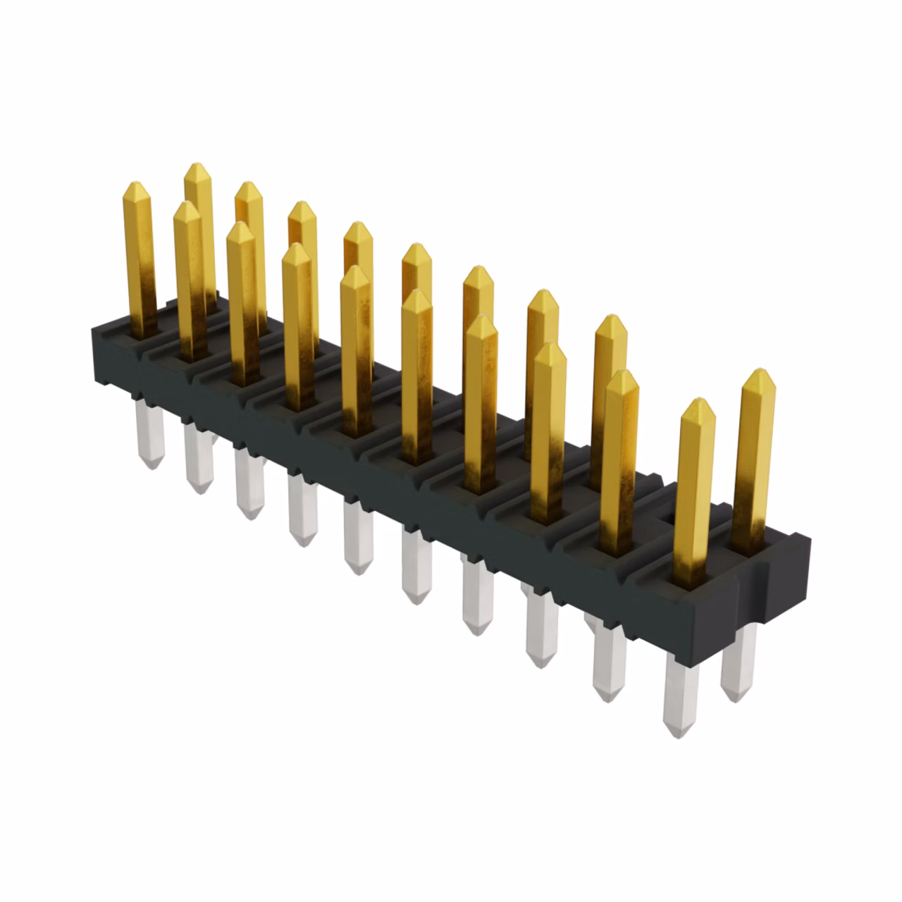 2.00mm Pitch Milli-Grid Header, Vertical, Through Hole, 42 Circuits (void at circuit 17), 0.38µm Gold (Au) Plating, Mating Pin Length 4.00mm, Tail Length 2.60mm, Tray, Lead-Free for sale