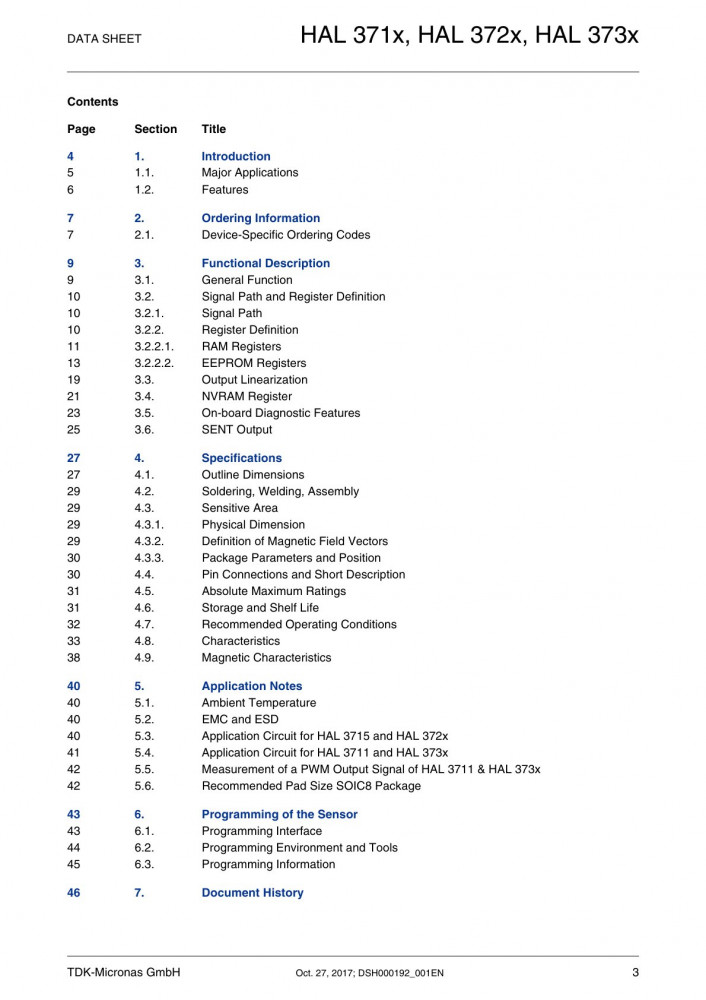 HAL3726 datasheet page 3