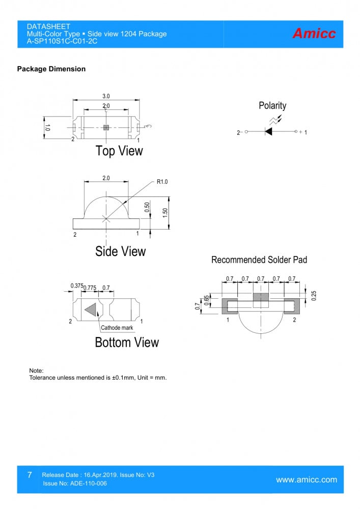 A-SP110S1C-C01-2C approval sheet page 7