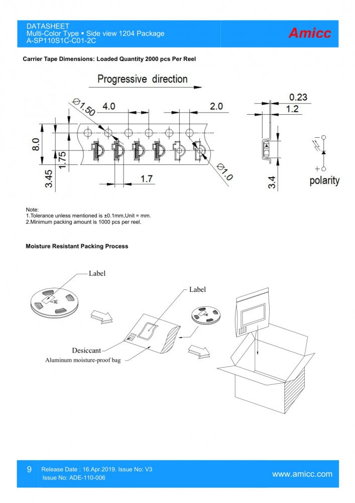 A-SP110S1C-C01-2C approval sheet page 9