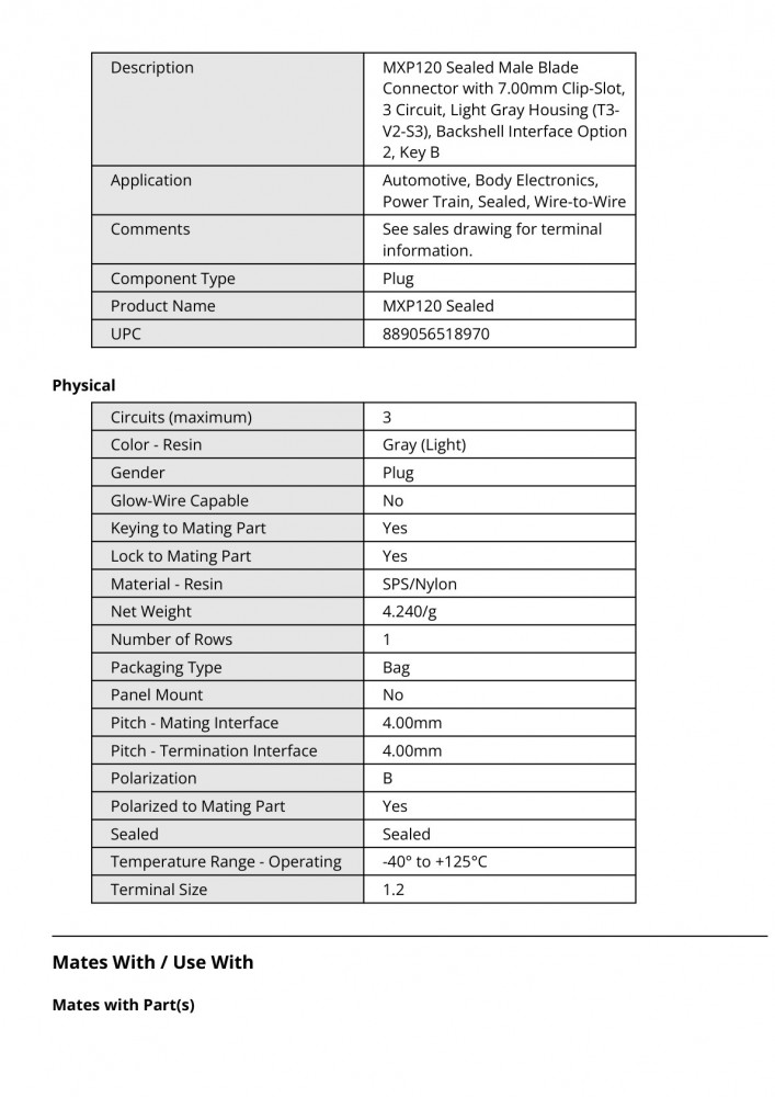 Product document image 2 for MOLEX 348993081