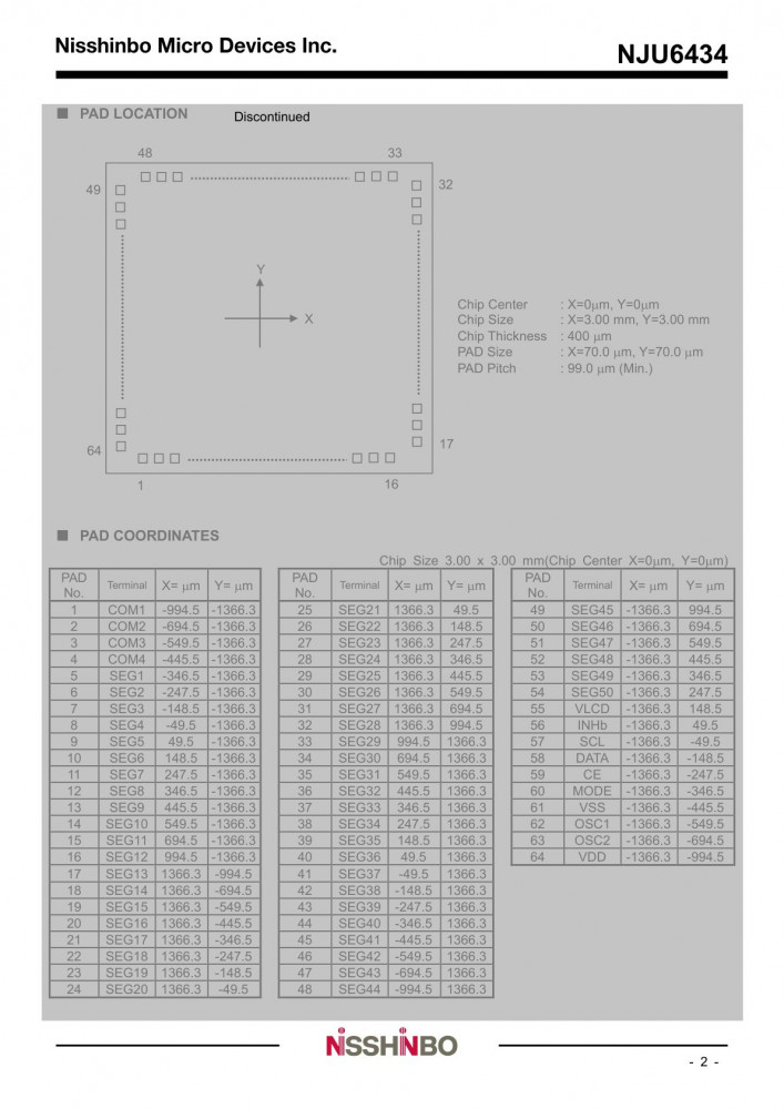NJU6434 datasheet page 2