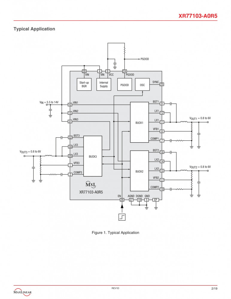 XR77103ELBTR-A0R5 datasheet page 2