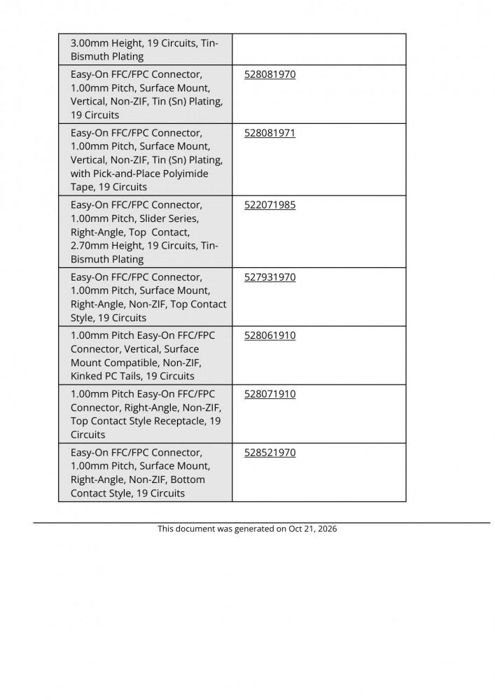 Technical document image 3 for MOLEX 982670891