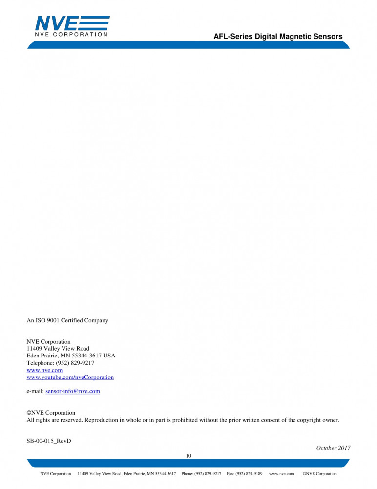 AFL-Series technical document page 10