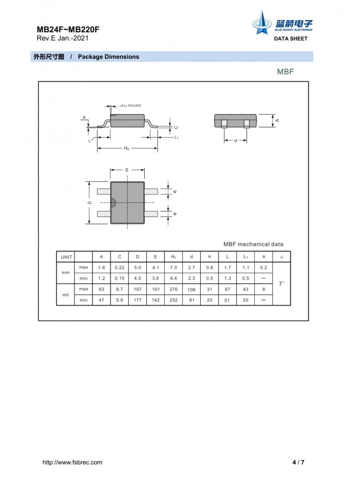 MB26F datasheet page 4