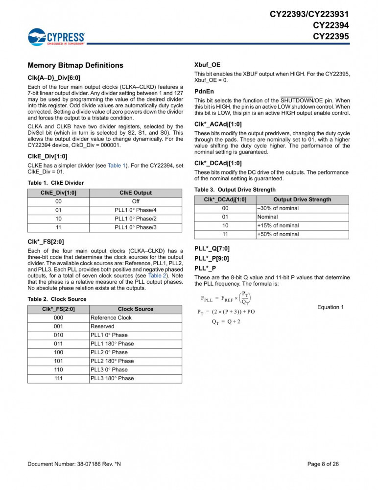 CY22393 datasheet page 9