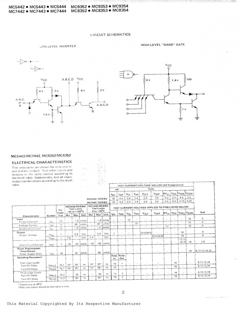 MC5442L datasheet page 2