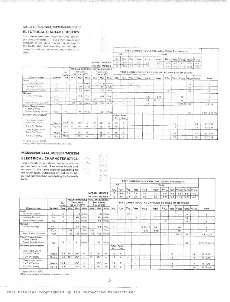 MC5442L datasheet page 5