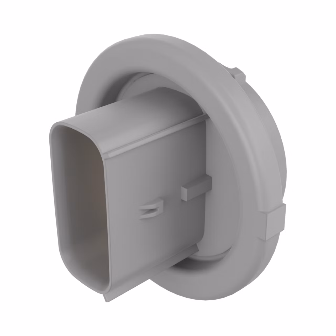 MX150 Male Connector Assembly, Bulkhead Twist-Lock, Mat-Sealed Compatible, Dual Row, 16 Circuits, Keying Option B, Light Gray for sale