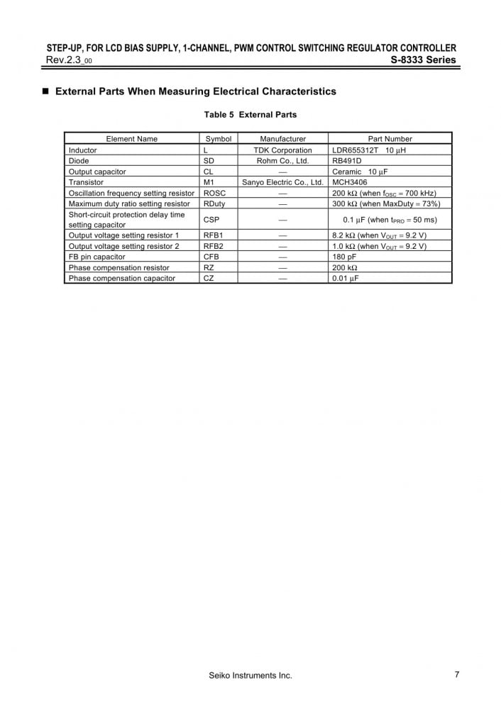 ABLIC S-8333 datasheet page 7