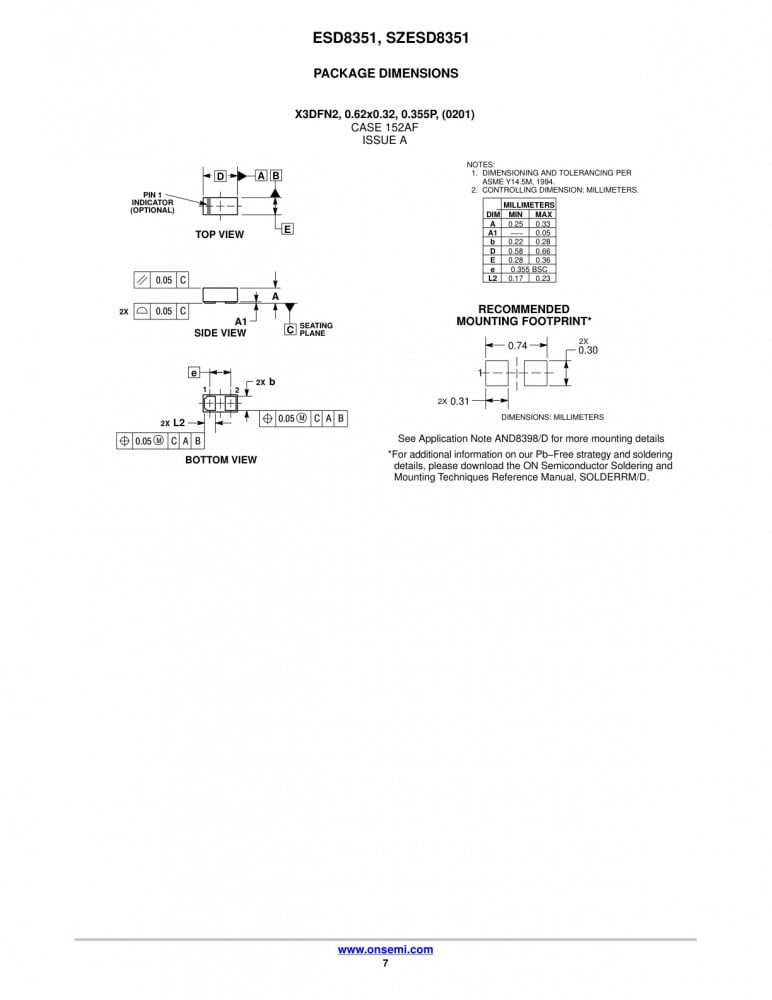 ESD8351 datasheet page 7