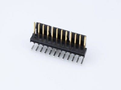KK 396 Header, Right-Angle, without Peg, 12 Circuits, 0.38µm Gold (Au) Selective Plating for sale